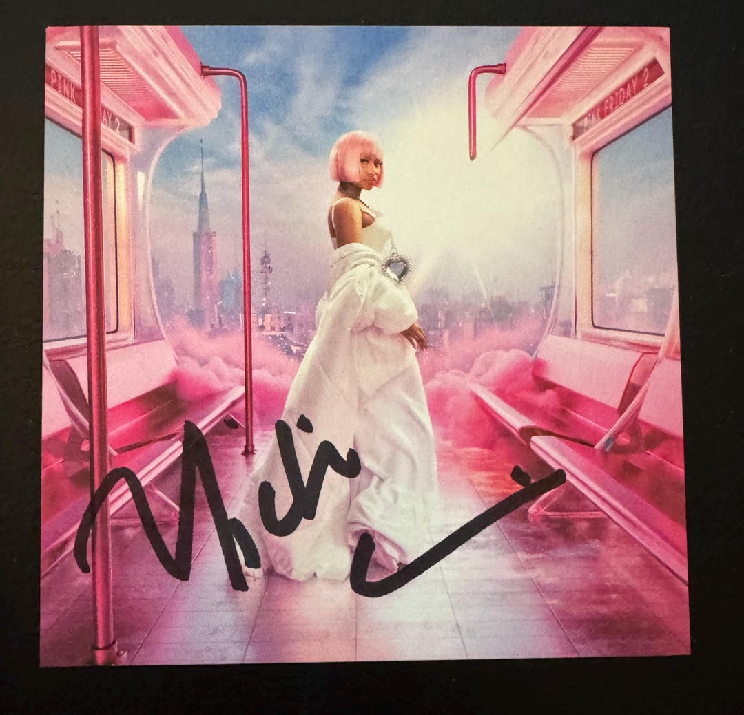 Nicki Minaj Signed/autographed CD - Pink Friday 2 - Artcard - Etsy