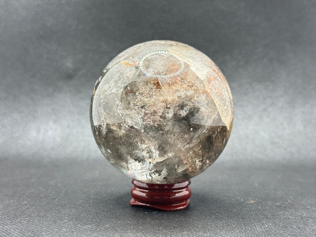 Garden Quartz Sphere, Lodolite Quartz Sphere - Etsy