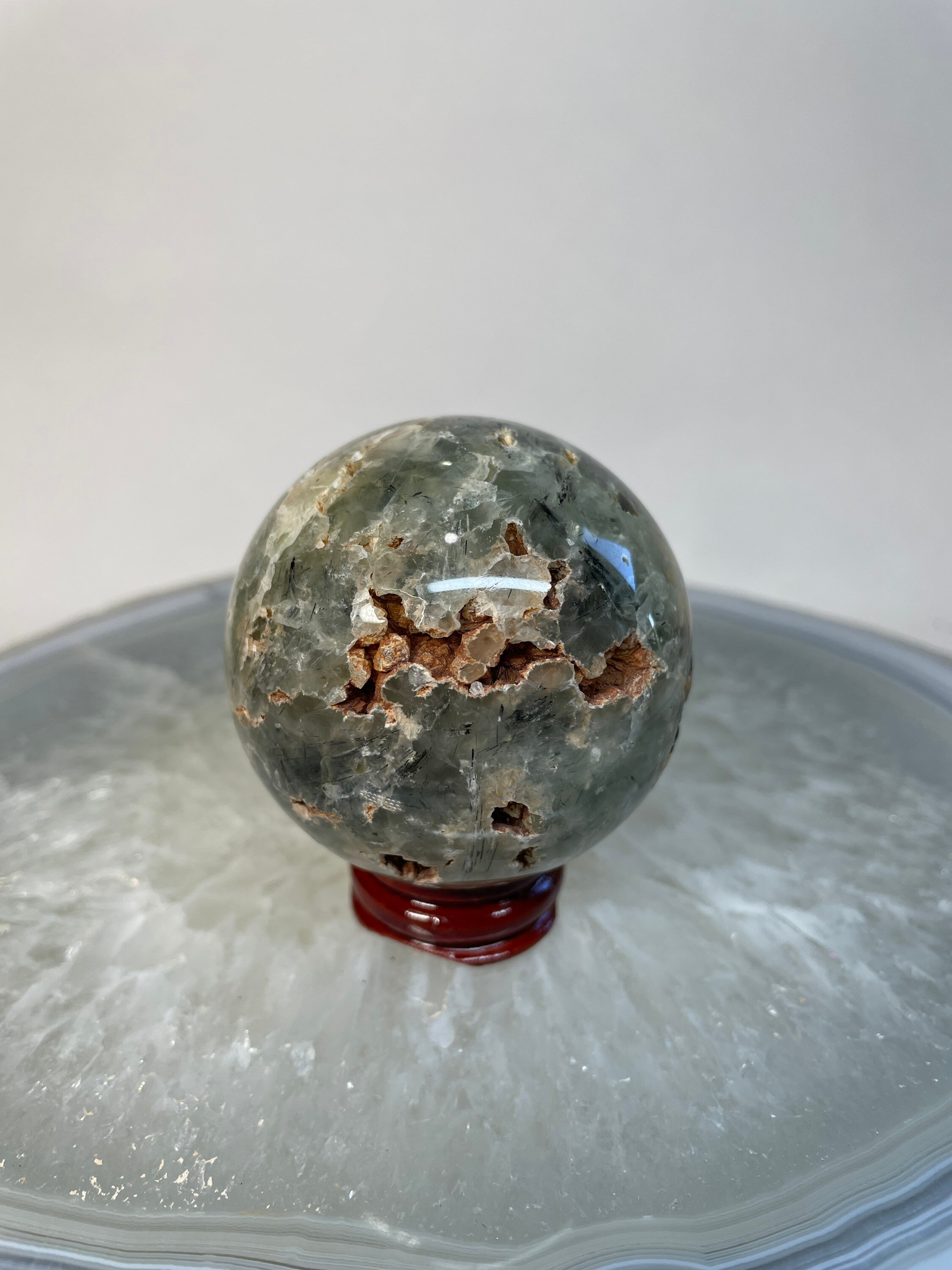 Prehnite Sphere Prehnite Epidote Sphere Epidote Sphere - Etsy UK