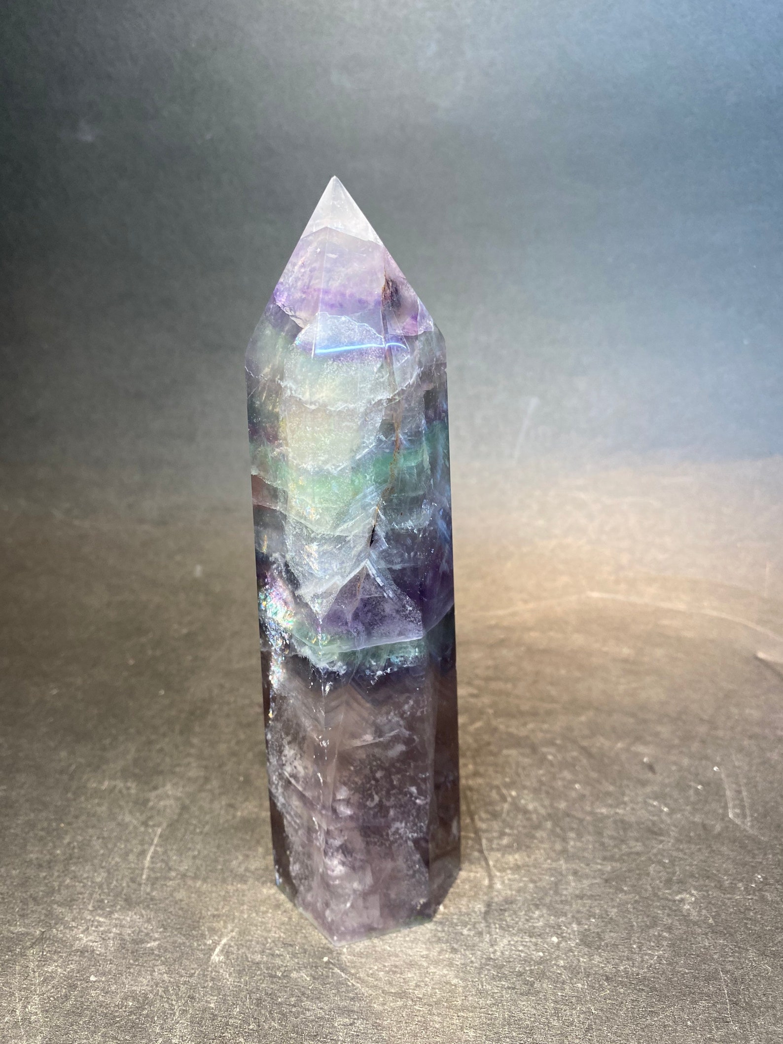 Rainbow Fluorite Tower, Fluorite Tower - Etsy