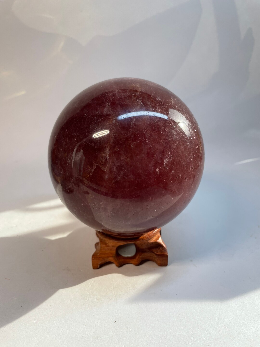 Strawberry Quartz Sphere, Large Strawberry Quartz - Etsy