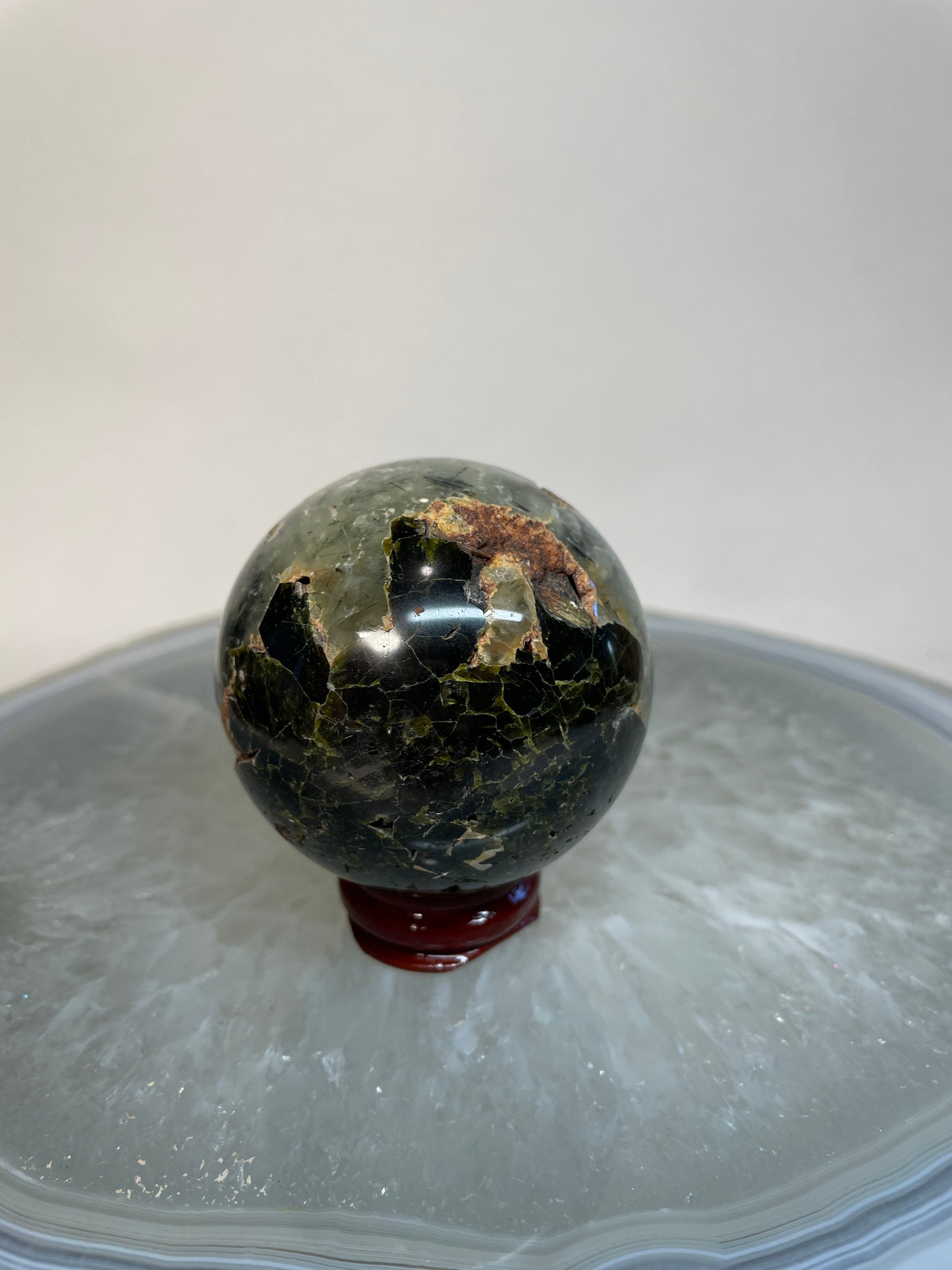 Prehnite Sphere Prehnite Epidote Sphere Epidote Sphere - Etsy UK