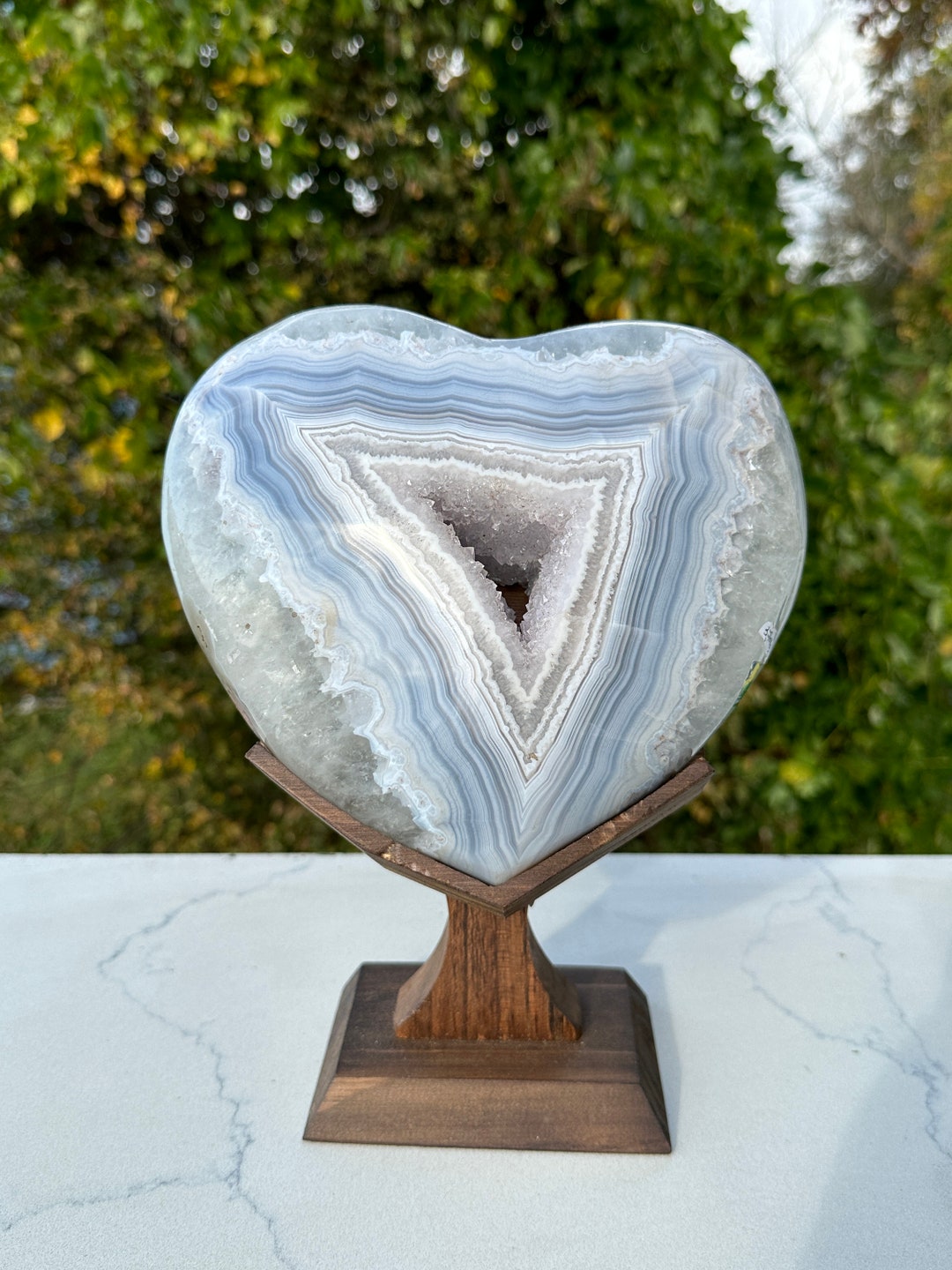 Large Agate Heart, Druzy Agate Heart, Agate Heart - Etsy