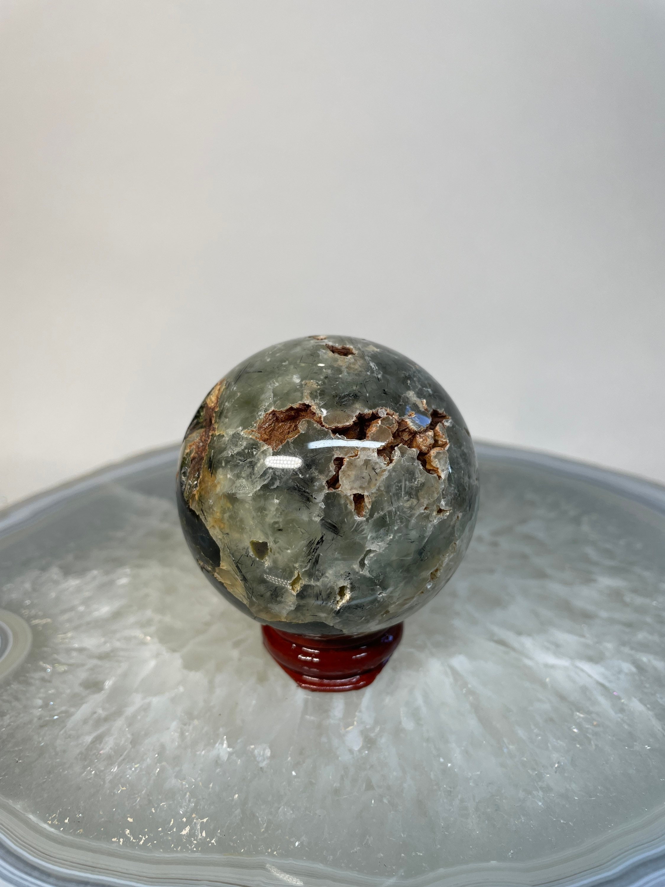 Prehnite Sphere Prehnite Epidote Sphere Epidote Sphere - Etsy UK