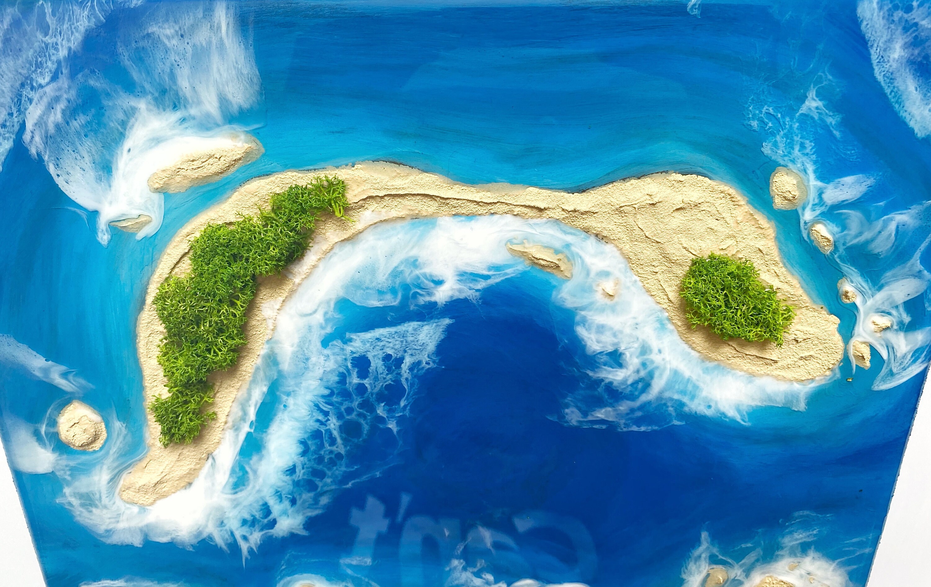 Islands Epoxy Resin Art Wall Art Wall Decor Sea Decor - Etsy UK