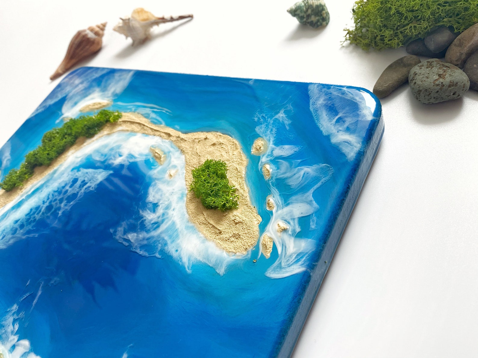 Islands Epoxy Resin Art Wall Art Wall Decor Sea Decor - Etsy UK