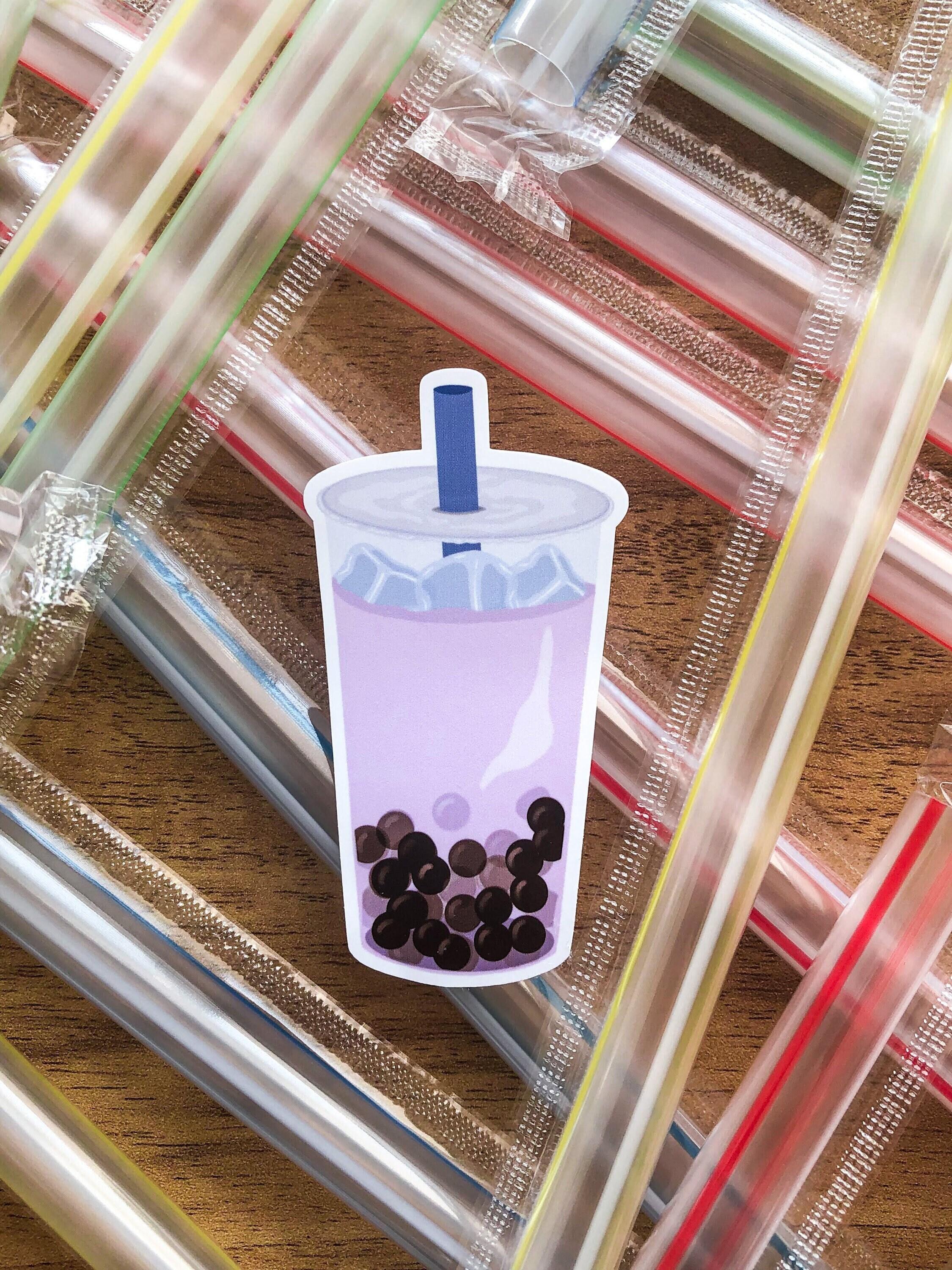 Boba Tea Sticker bubble tea sticker water bottle sticker | Etsy