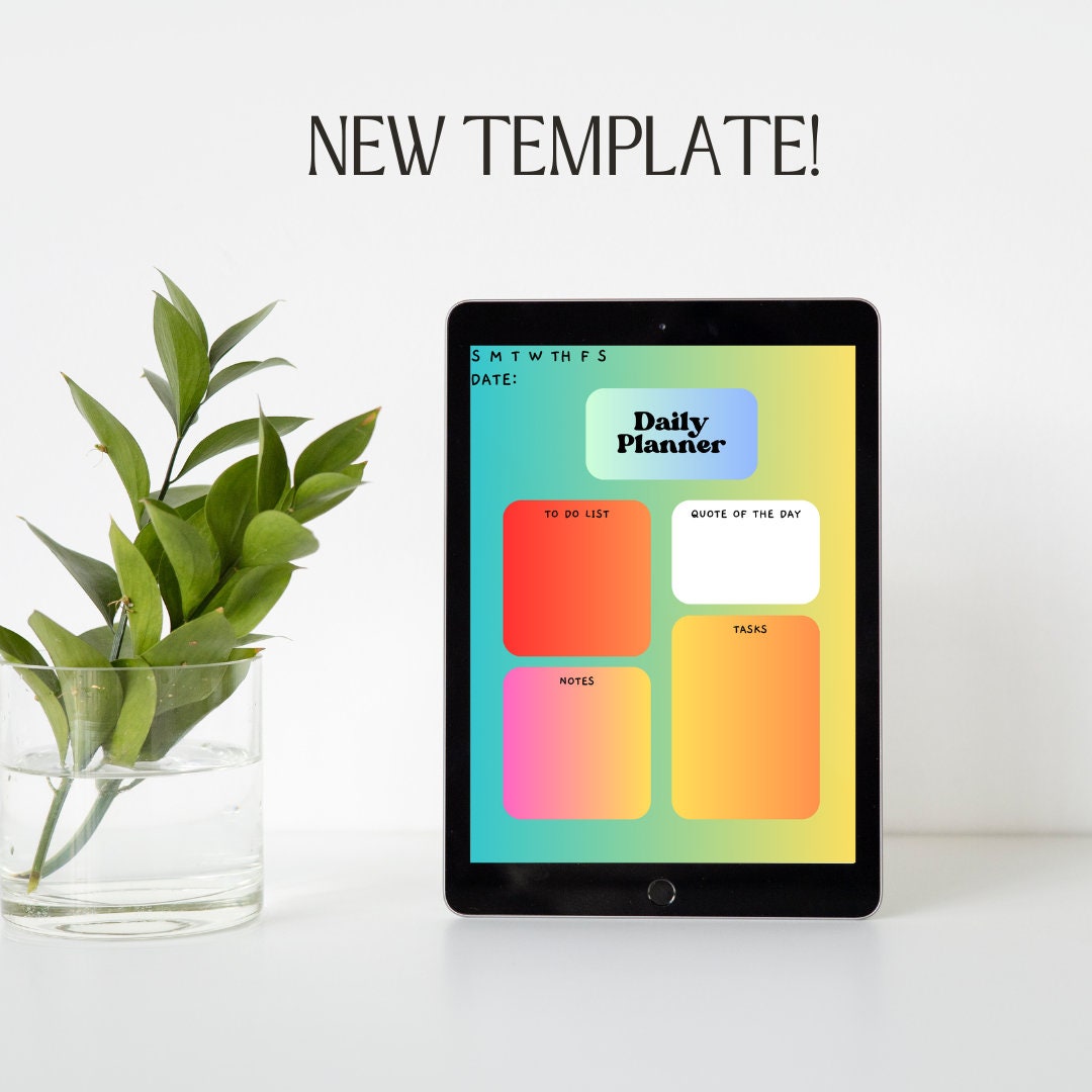 Colorful Daily Planner - Etsy