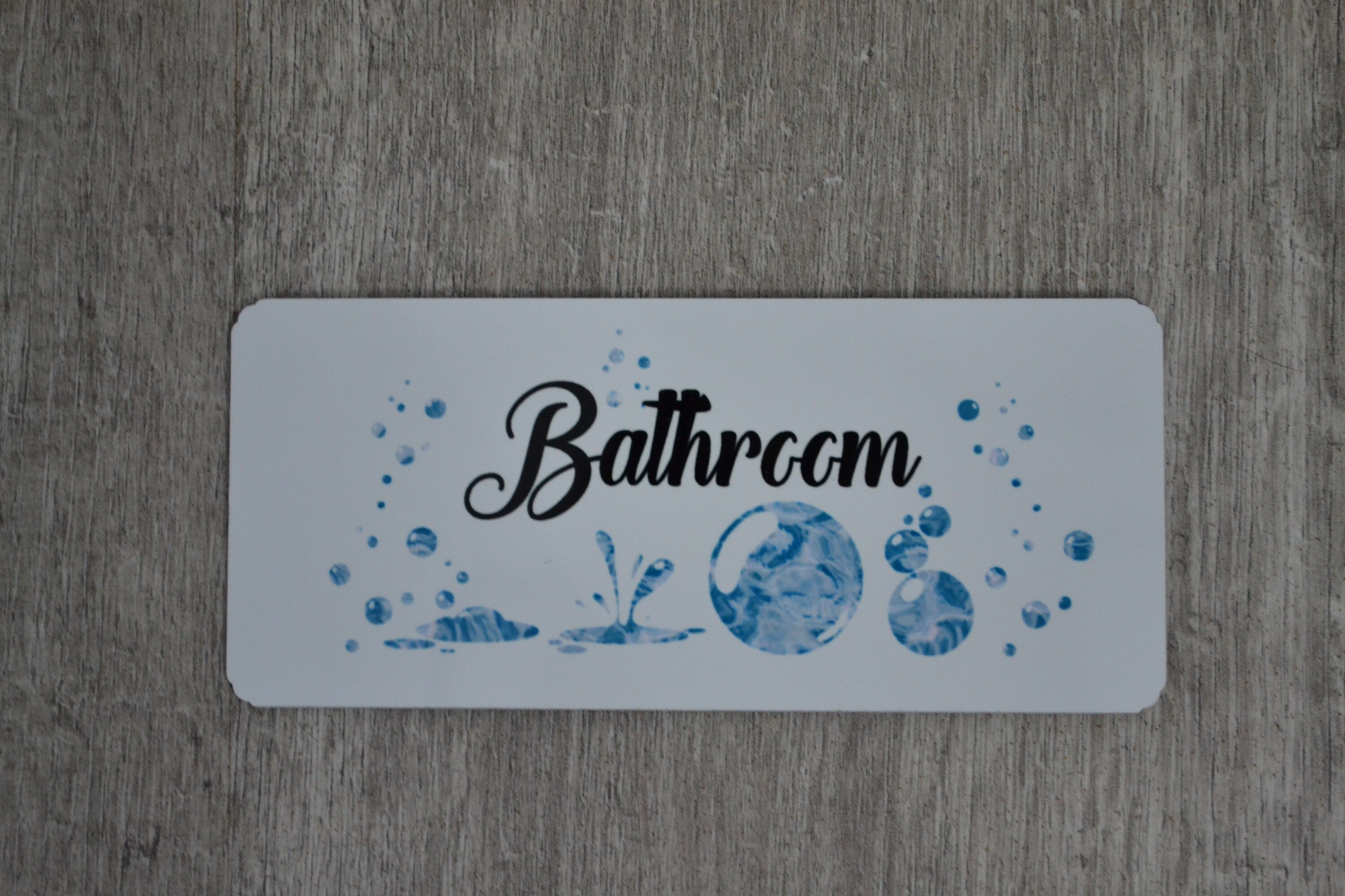Personalised Bathroom Door Sign, Sign, Metal Sign, Door Plaque, Toilet ...
