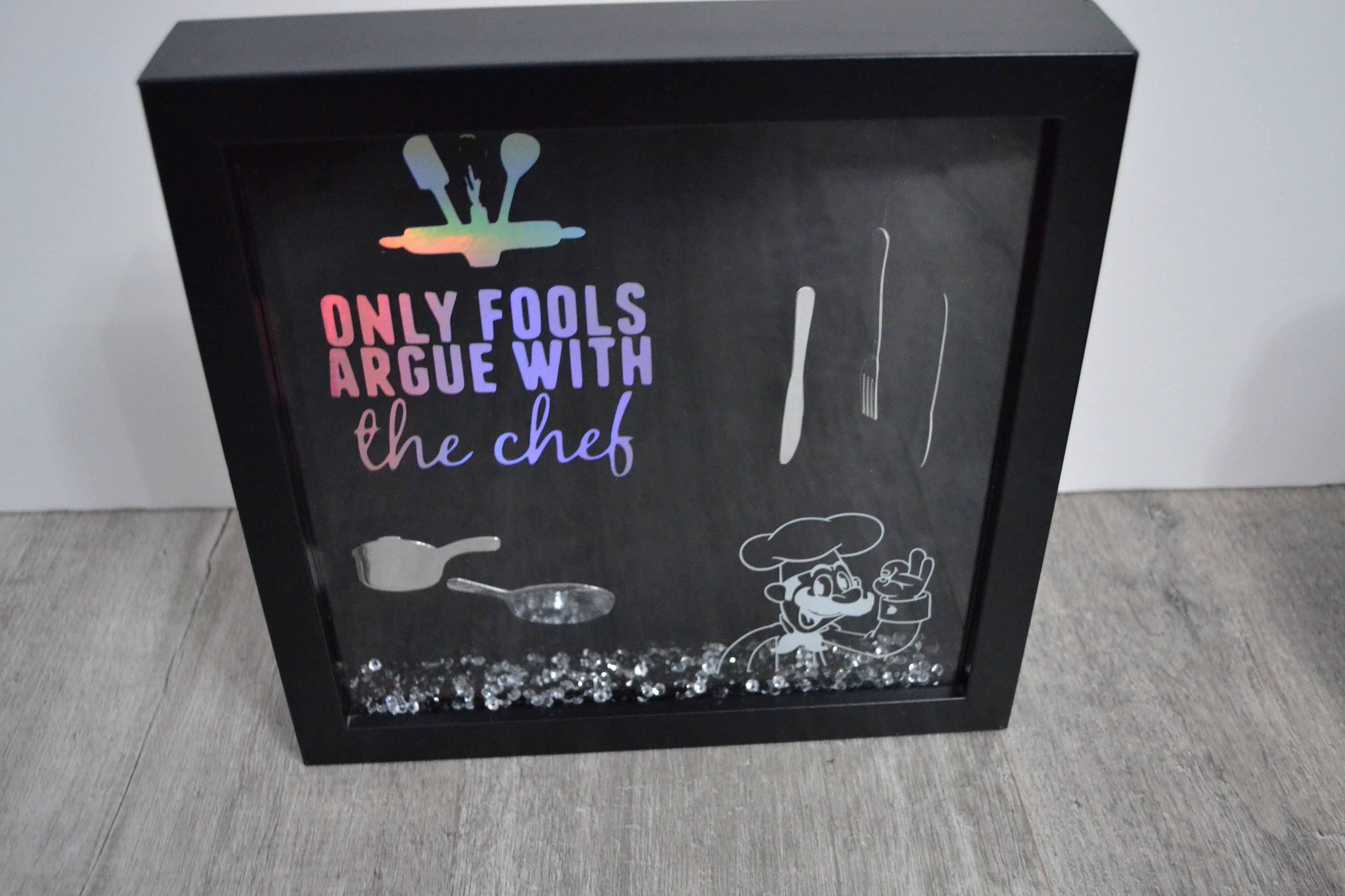 Chef Frame, Chef, Box Frame, Male, Men's, Only Fools Argue With the ...