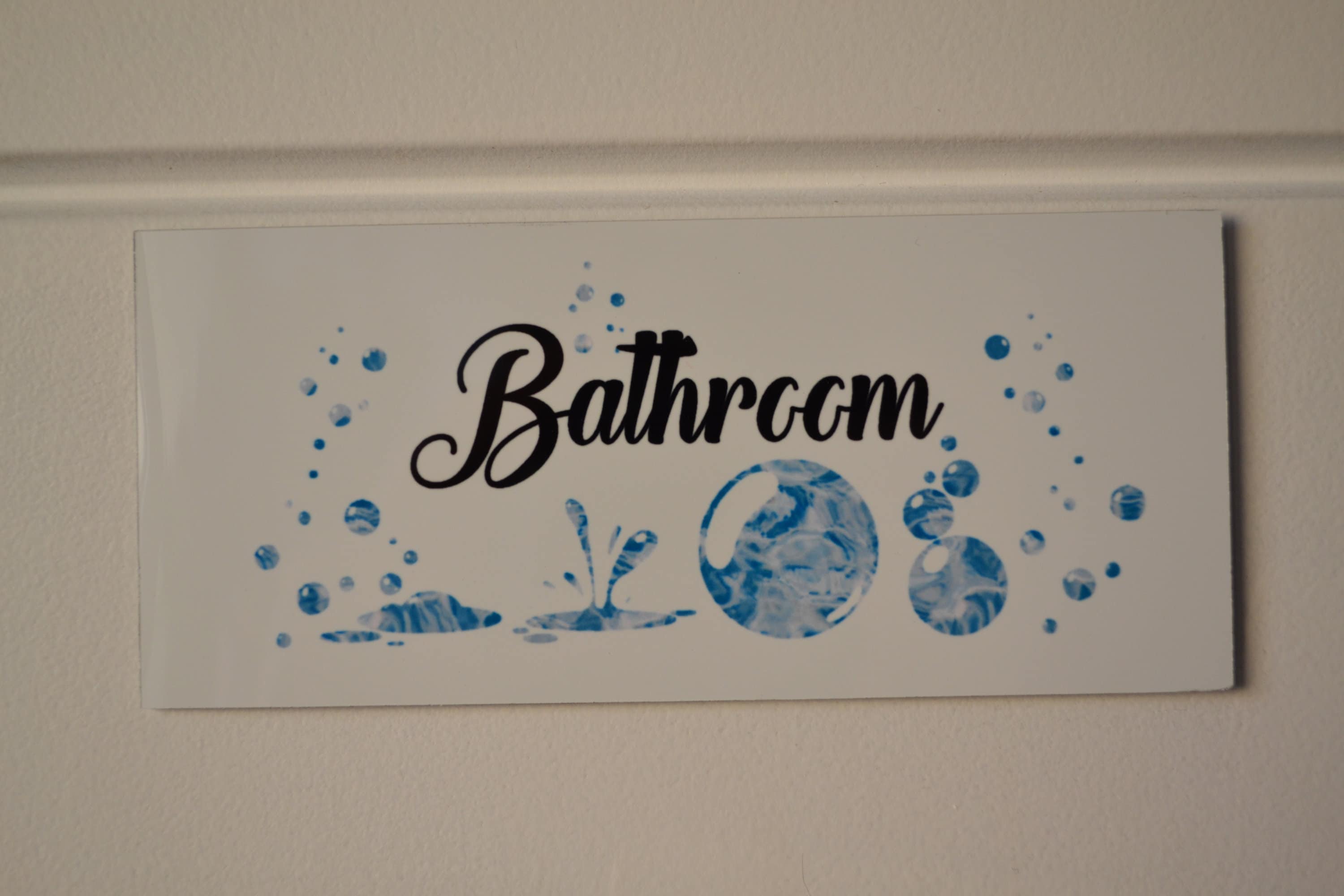 Personalised Bathroom Door Sign, Sign, Metal Sign, Door Plaque, Toilet ...
