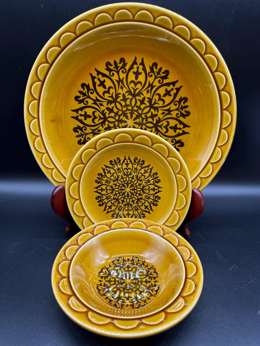 Vintage Homer Laughlin Coventry Castilian Grenada 3 Pc Dinnerware Set ...