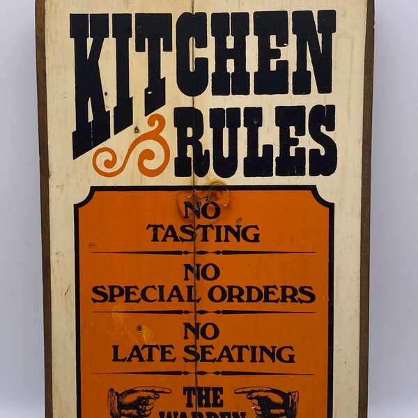 Wooden Kitchen Sign - Etsy