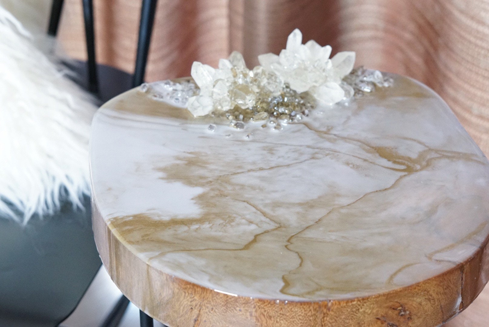 Crystal End Table - Etsy