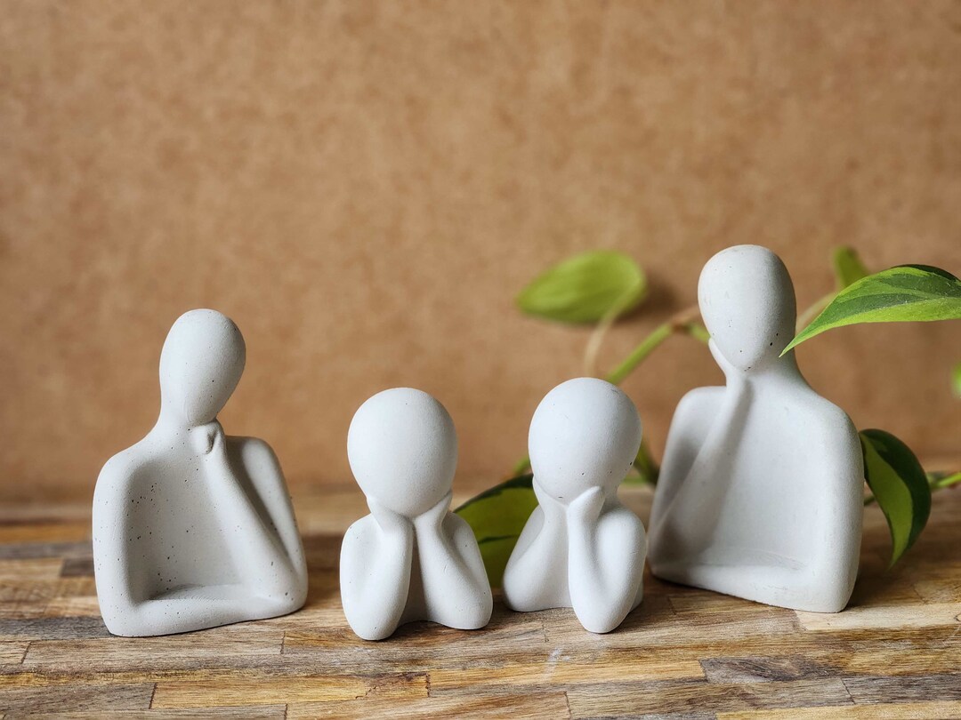 Happy Family Sculptures-modern Concrete Family Statue Set-new Year ...