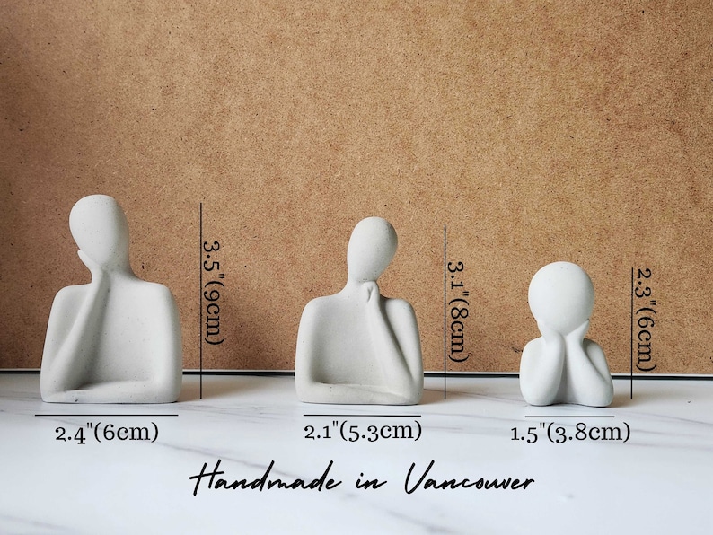 Happy Family Sculptures-modern Concrete Family Statue Set-new - Etsy