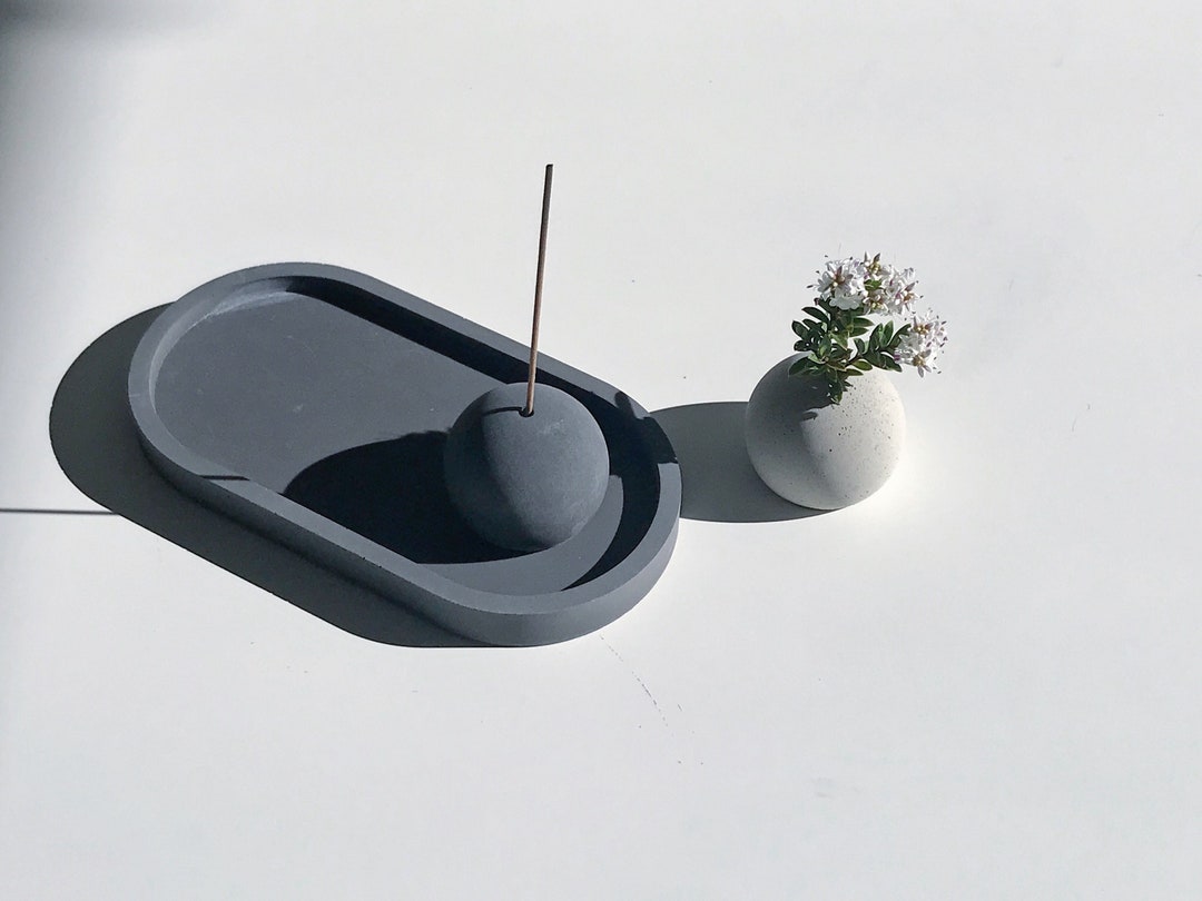 Jesmonite Ball Incense Holder- Round Incense Burner-small Incense Stick ...