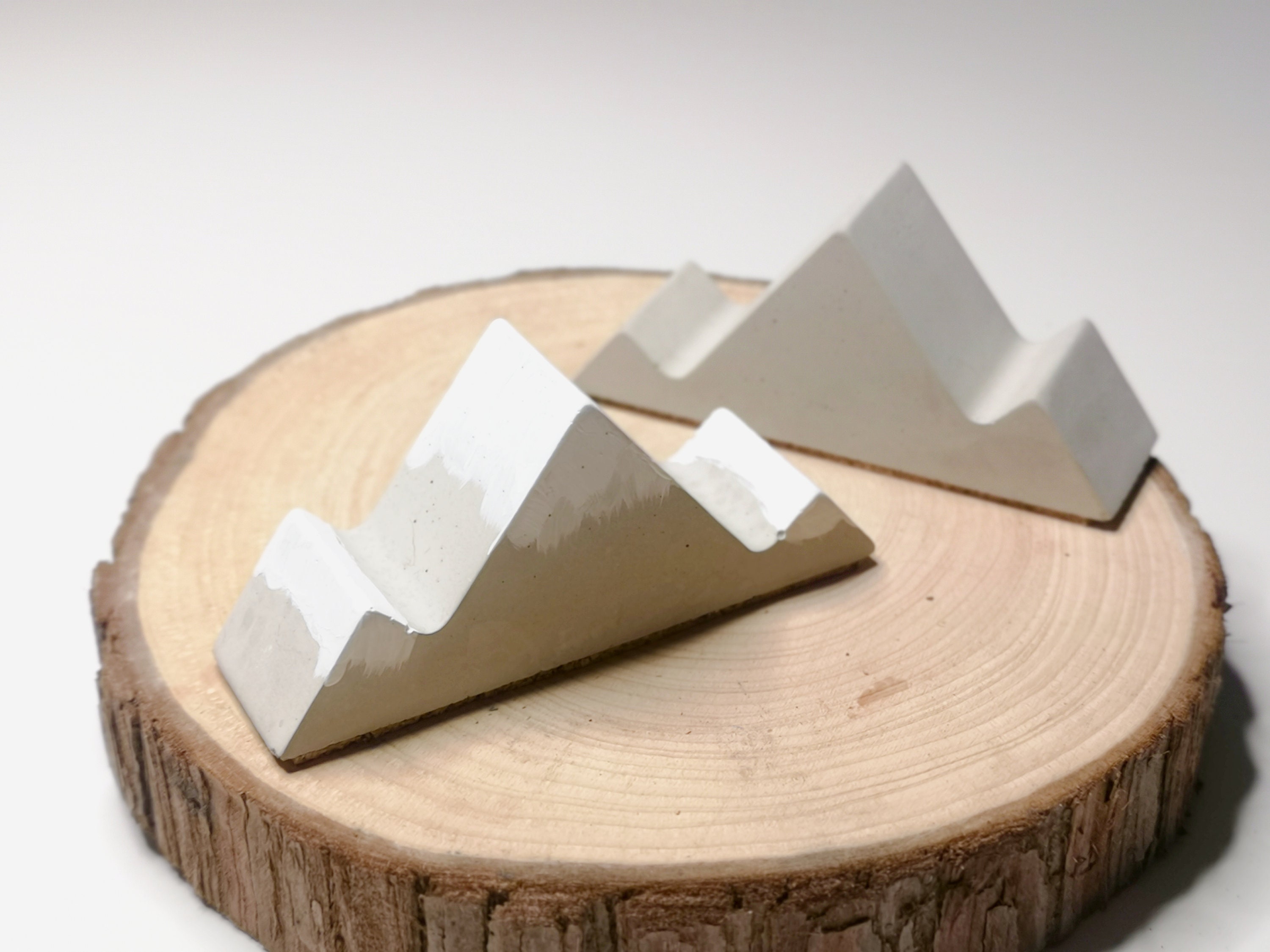 Handmade Cement Mountain Phone Holder-concrete Snow Peak Phone - Etsy