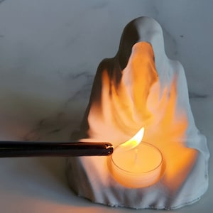 Jesmonite Ghost Candle Holder-halloween Ghost Decorations for Fall ...