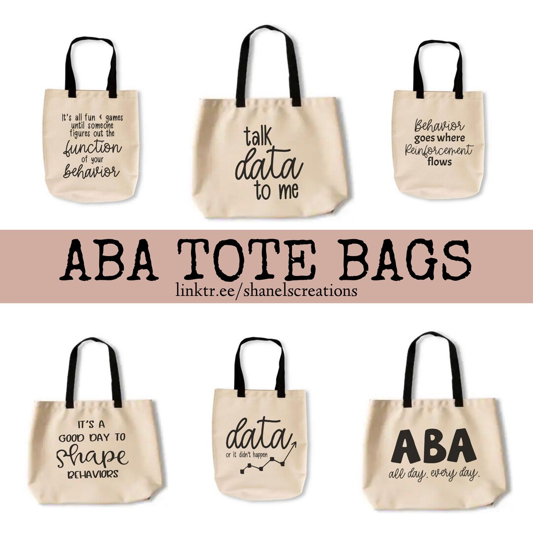 Funny Aba Clinic Bag Rbt Tote Bag BCBA Bag Aba Therapy Bag - Etsy
