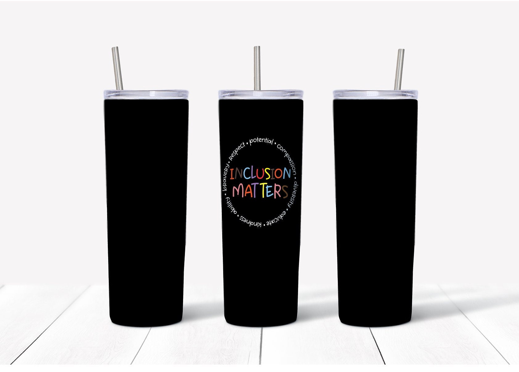 Inclusion Matters Tumbler Inclusion Ice Coffee Cup Inclusion - Etsy