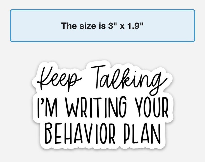Funny ABA Stickers Planned Ignoring Behavior Plan ABA - Etsy