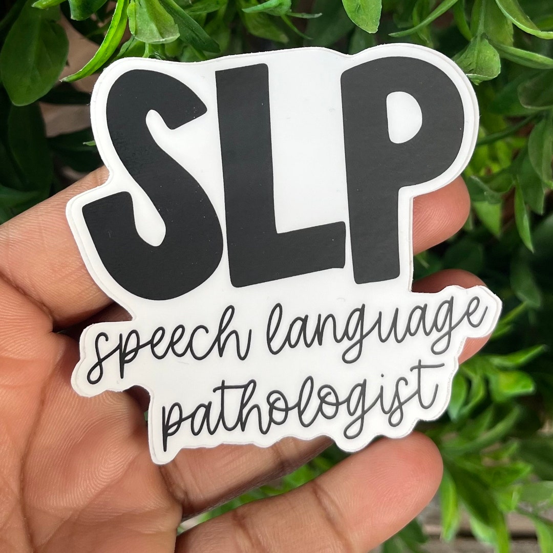 SLP Sticker, Speech Language Pathologist Decal, Speech Gift, Laptop ...