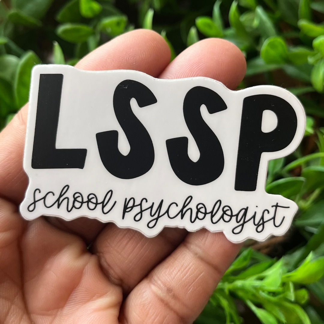 LSSP Sticker, School Psychologist Decal, Special Education Decal, Water ...