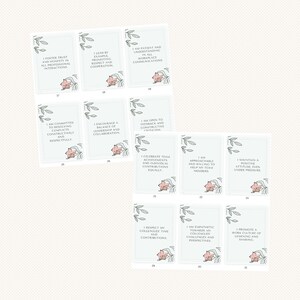 Positive Relationships Affirmation Cards for Adults, Self-help ...