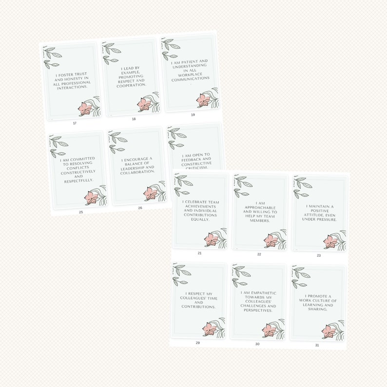 Positive Relationships Affirmation Cards for Adults, Self-help ...