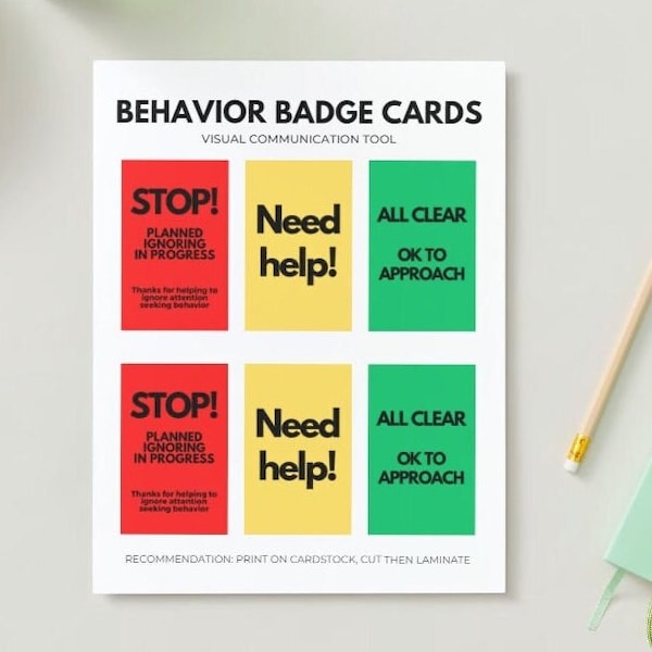 Behavior badge cards - Etsy.de