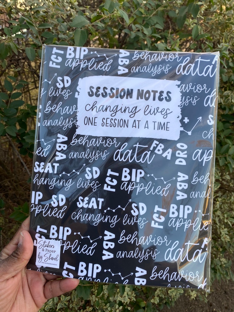 BCBA Session Notes Aba Data Sheet Therapy Notes Therapist Etsy