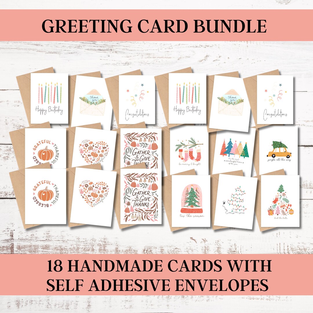 Assorted Greeting Card Bundle for Every Occasion, Thanksgiving Hostess ...