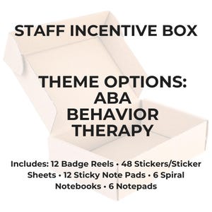 ABA Staff Incentive Box, Special Education Teacher, Therapist ...