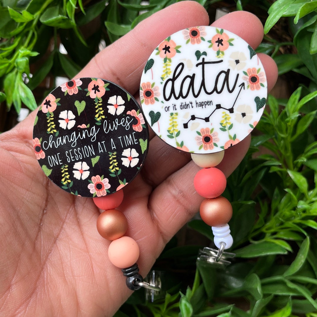 ABA Badge Reel, Therapist Badge Clip, Data or It Didn't Happen ...