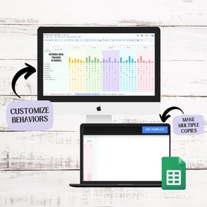 Behavior Data Bundle, Interval Data Spreadsheet, Editable Behavior ...
