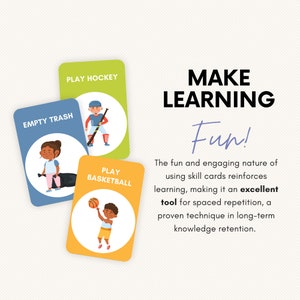 Daily Routine Cards for Kids, Homeschool Flash Cards, Kids Daily ...