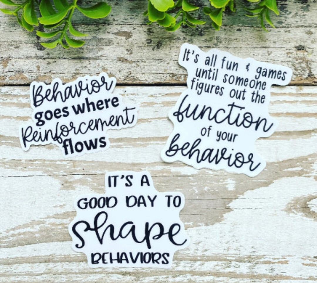 ABA Behavior Sticker Pack, Funny ABA Quote Pack, Behavior Therapist ...
