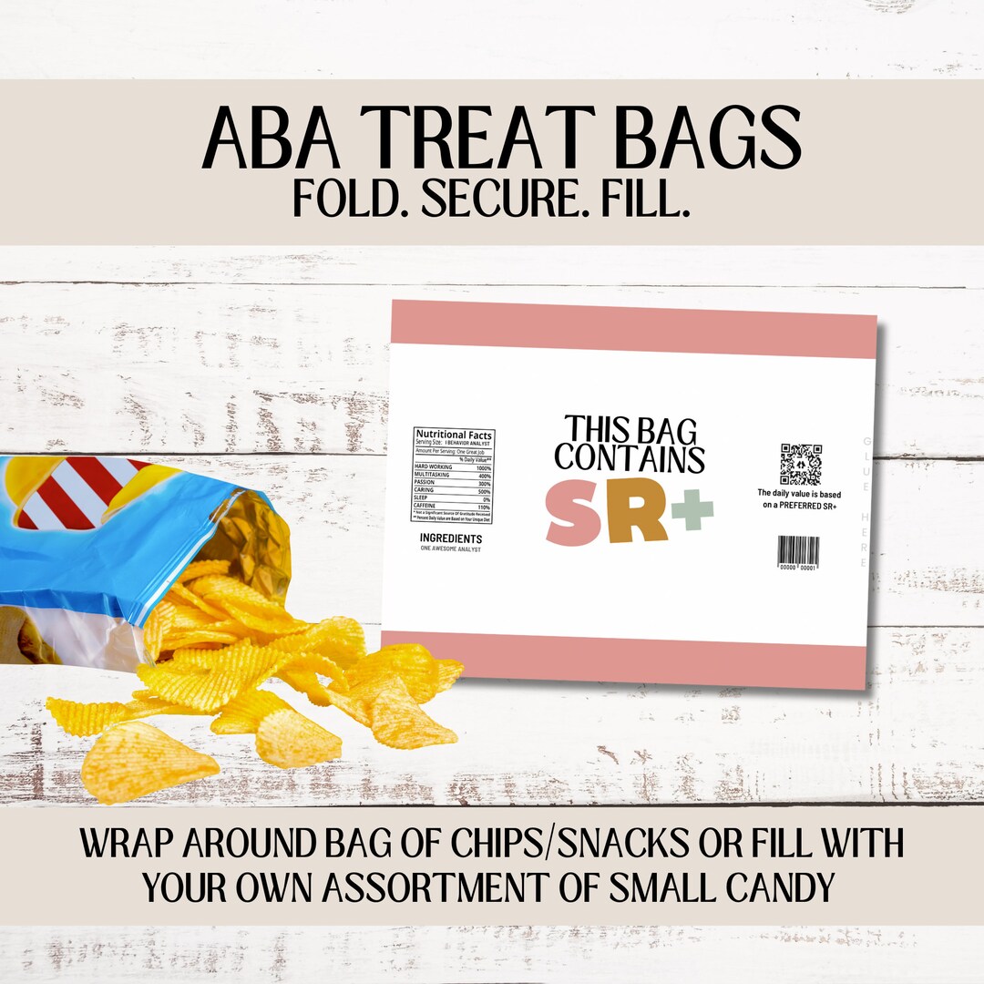 ABA Treat Bag, Aba Therapy Gift, Aba Therapist Gift, Behavior Analyst ...