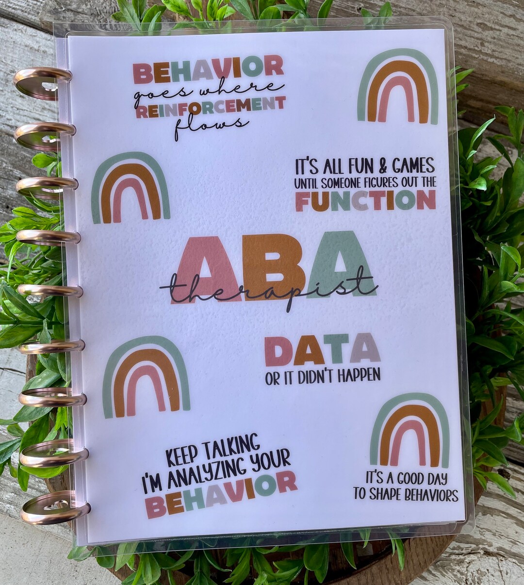 ABA Planner, ABA Notebook, Aba Christmas Gift, Behavior Analyst Planner ...