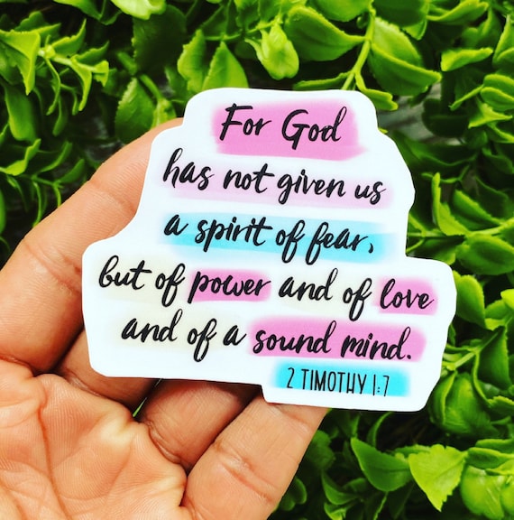 For God Has Not Given Us a Spirit of Fear 2 Timothy 1:7 | Etsy