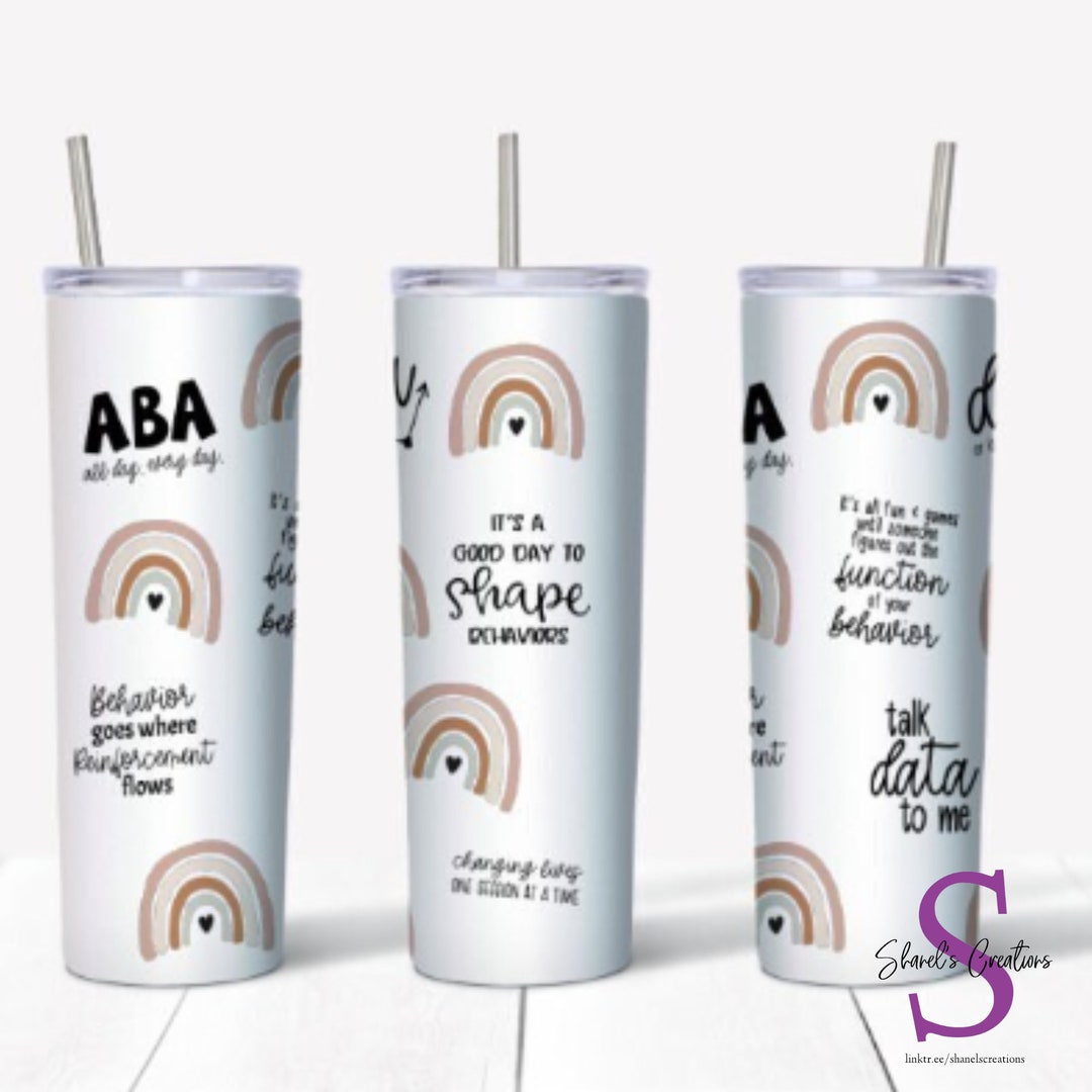 ABA Sticker Tumbler Wrap, ABA Tumbler Digital Download, Changing Lives ...