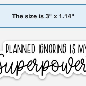 Funny ABA Stickers, Planned Ignoring Sticker, Behavior Plan Sticker ...