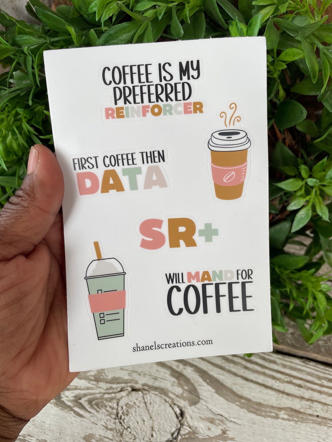 ABA Coffee Sticker Sheet, Behavior Team Stickers, Laptop Decals, Water ...