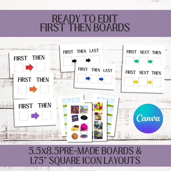 Autism First Then Board - Etsy