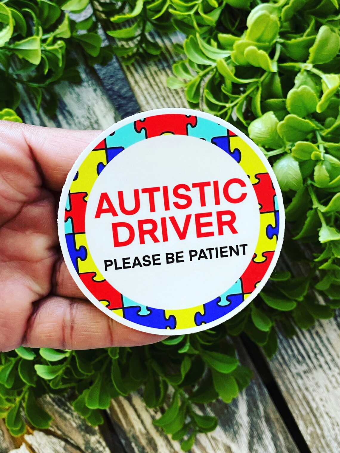 Autistic Driver Decal Autism Safety Sticker Emergency Decal - Etsy