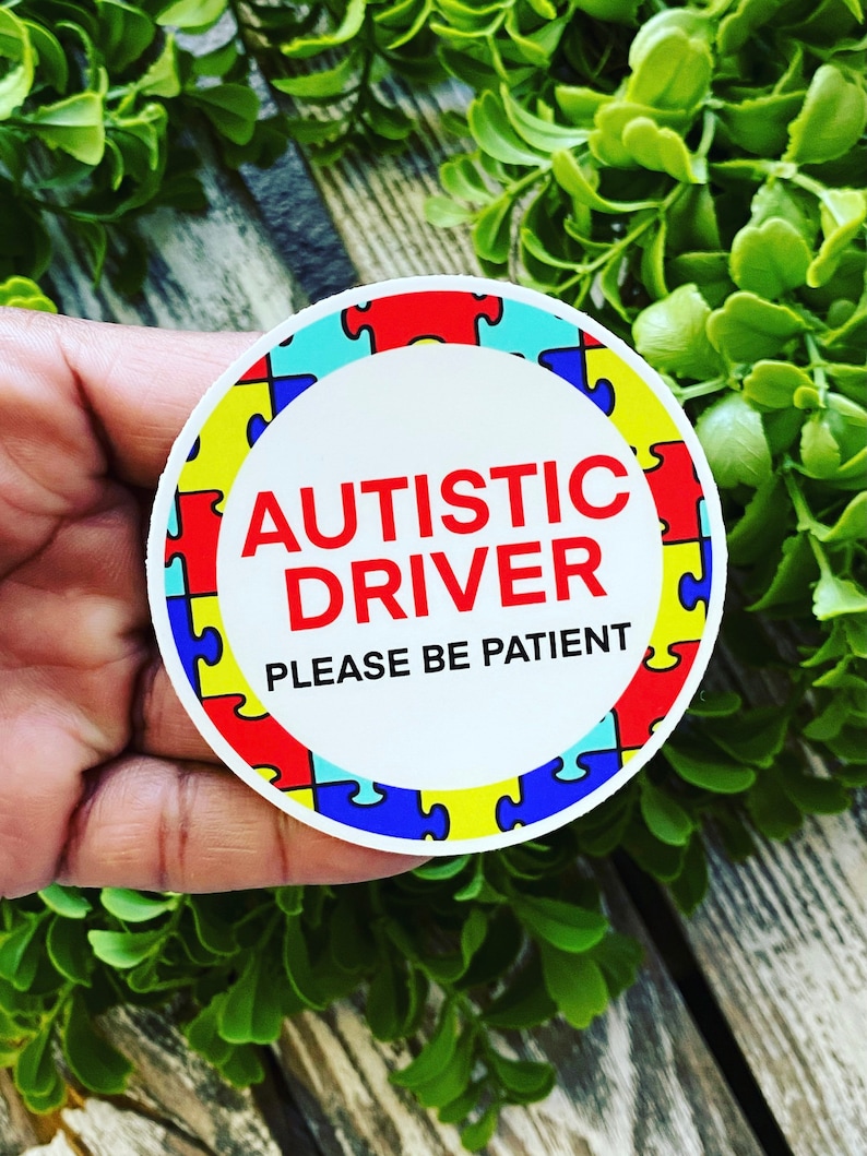Autistic Driver Decal Autism Safety Sticker Emergency Decal - Etsy