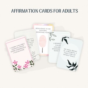 Positive Relationships Affirmation Cards for Adults, Self-help ...