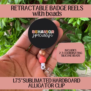 Behavior Badge Clip, Special Education Badge Reel, Behavior Specialist ...