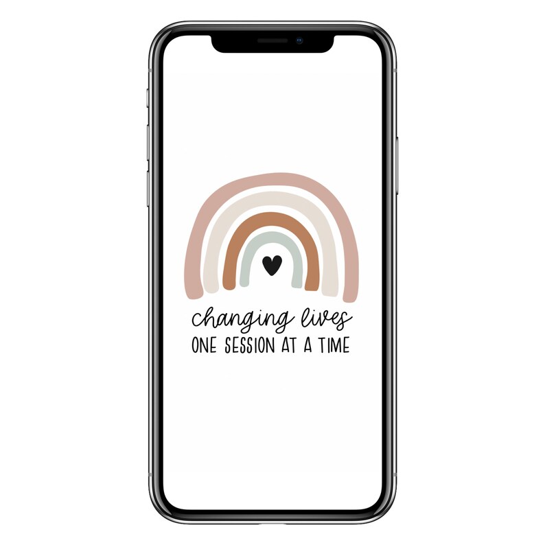 ABA Phone Wallpaper BCBA Digital Download Changing Lives One - Etsy